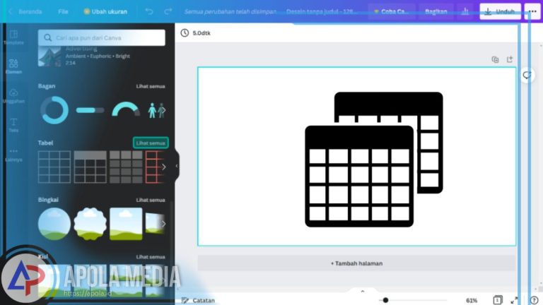 Cara Buat Tabel di Canva dengan Mudah dan Praktis » Apola Media